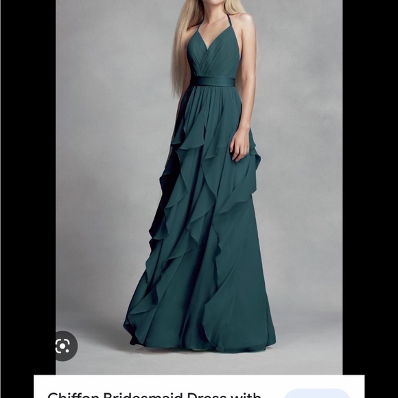 White by Vera Wang | Dresses | Vera Wang Chiffon Bridesmaid Dress In ...